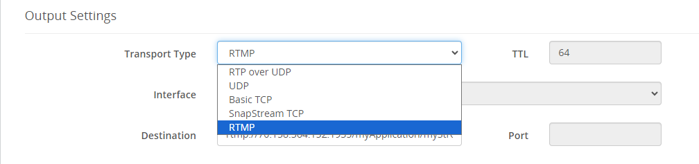 Configuring Output From a SnapStream Encoder to Wowza : SnapStream Technical Support